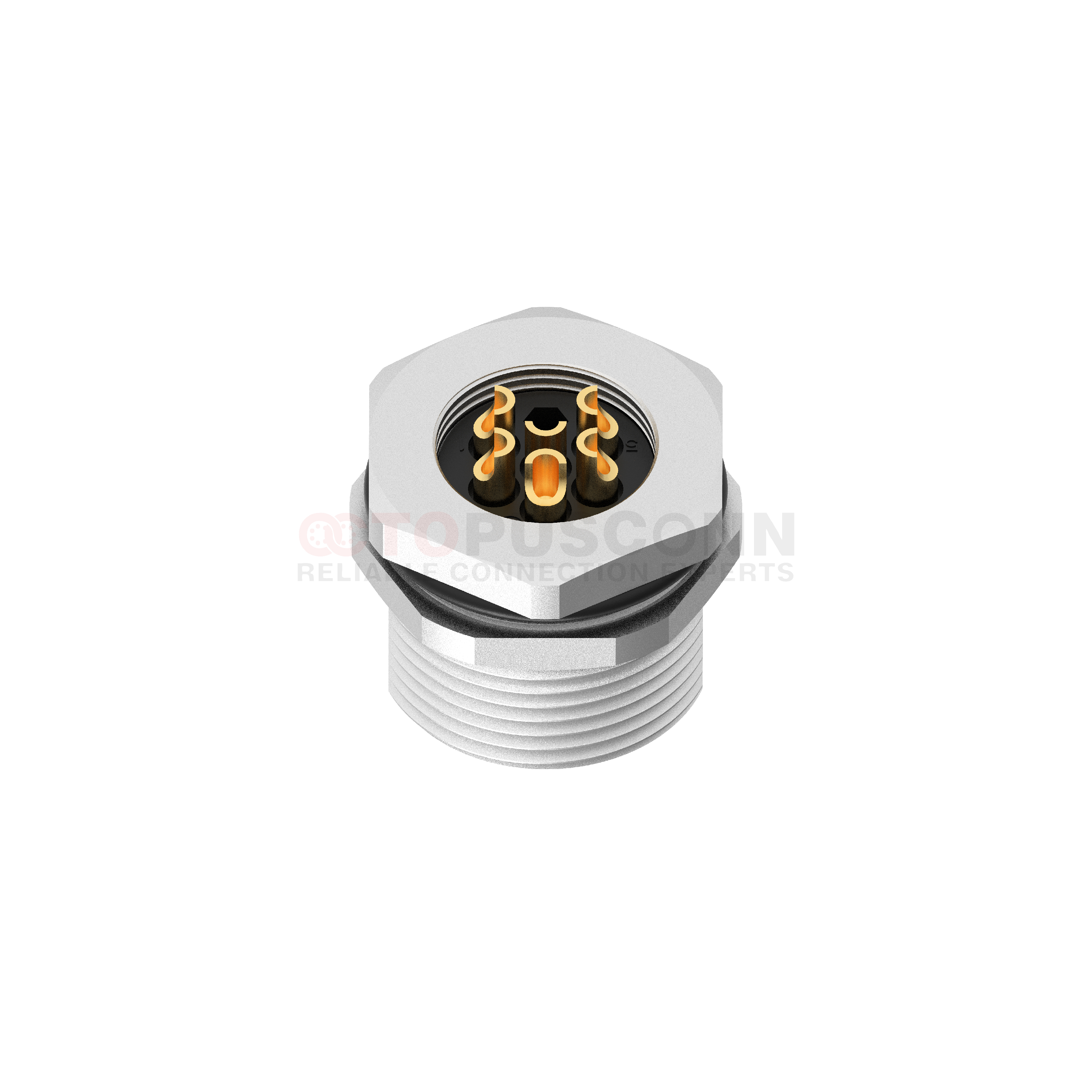 7/8 Connector Female, Rear - panel Mount, 3 - 6 PIN, Plug - in Board ...