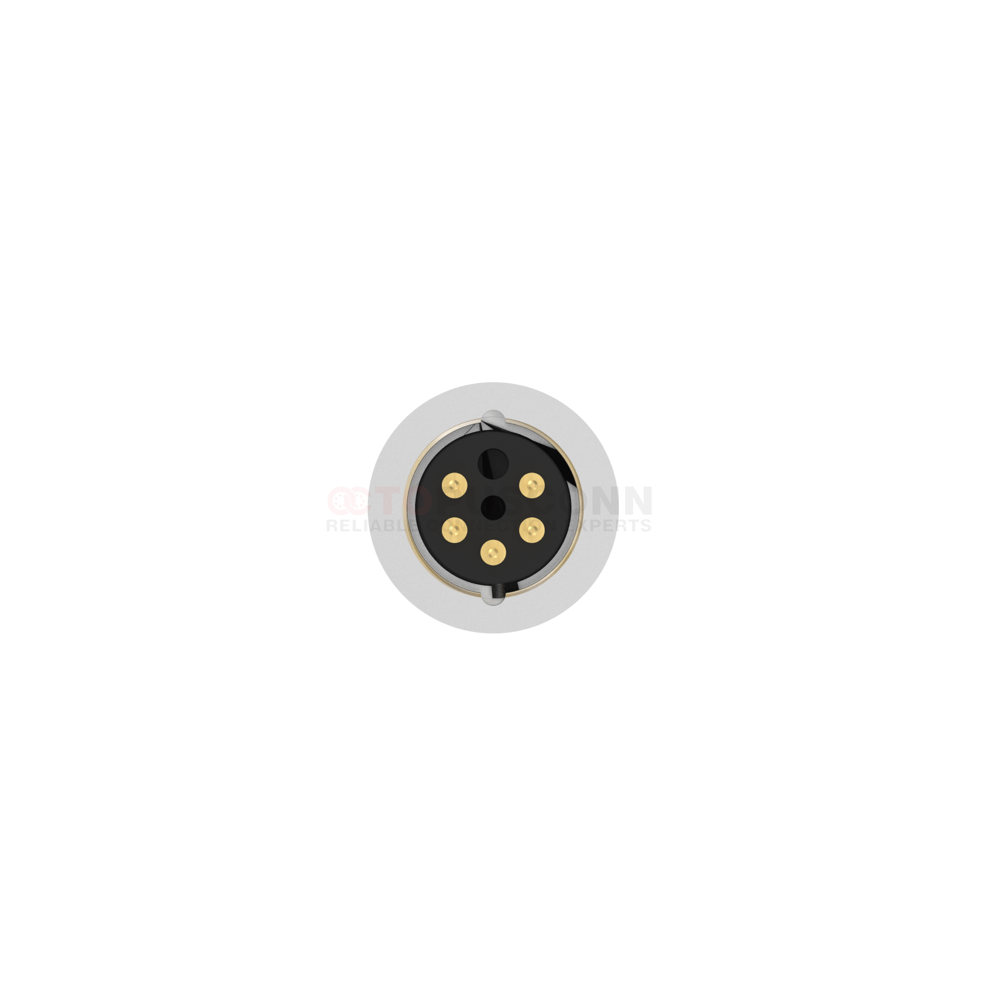 M16 Circular Connector Front PCB Mount 2–24 PIN Female Solder-in PCB ...
